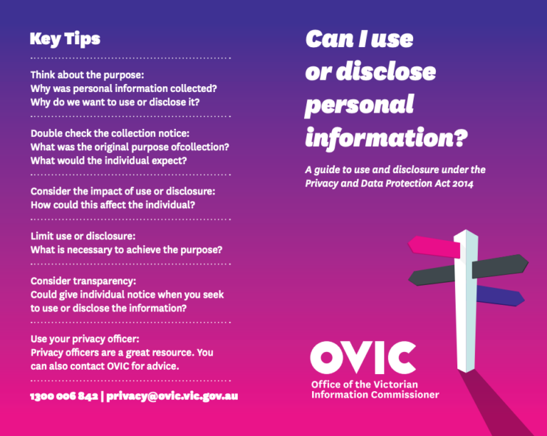 Information Privacy Principle 2 – Pocket guide – Office of the ...